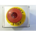 Red LED Emergency Push Button Switch Station NO/NC 110/250VAC Light 12 ...