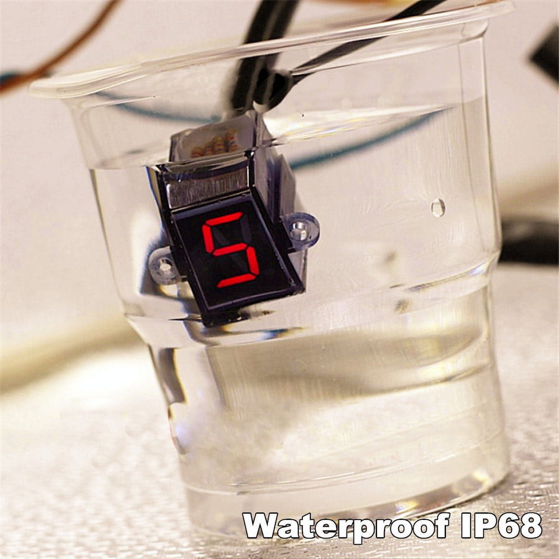 Red LED Motorcycle Digital Gear Indicator Light Neutral Shift Lever ...