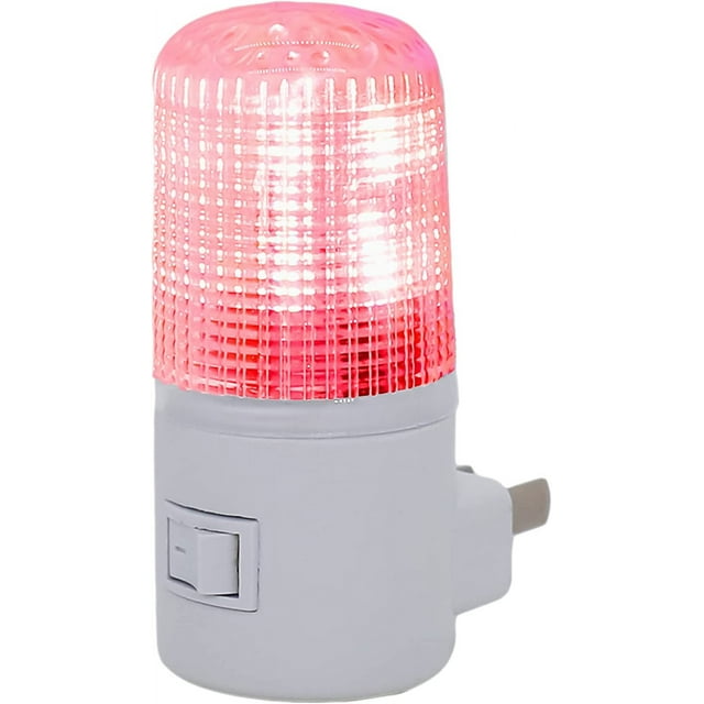 Red LED Night Light, Manual Switch, Plug-in for Bathroom, Bedroom ...