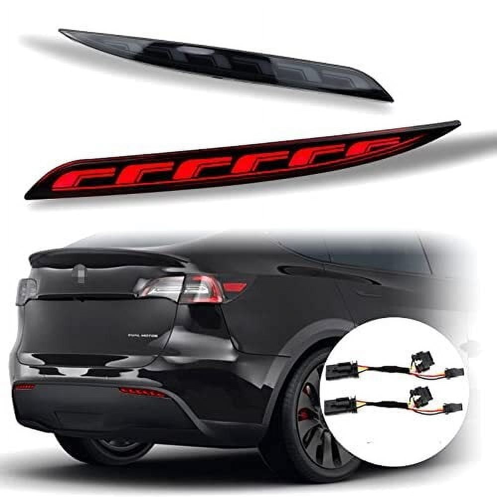 Red LED Rear Bumper Reflectors Fog Brake Tail Light Lamps Turn Signal ...