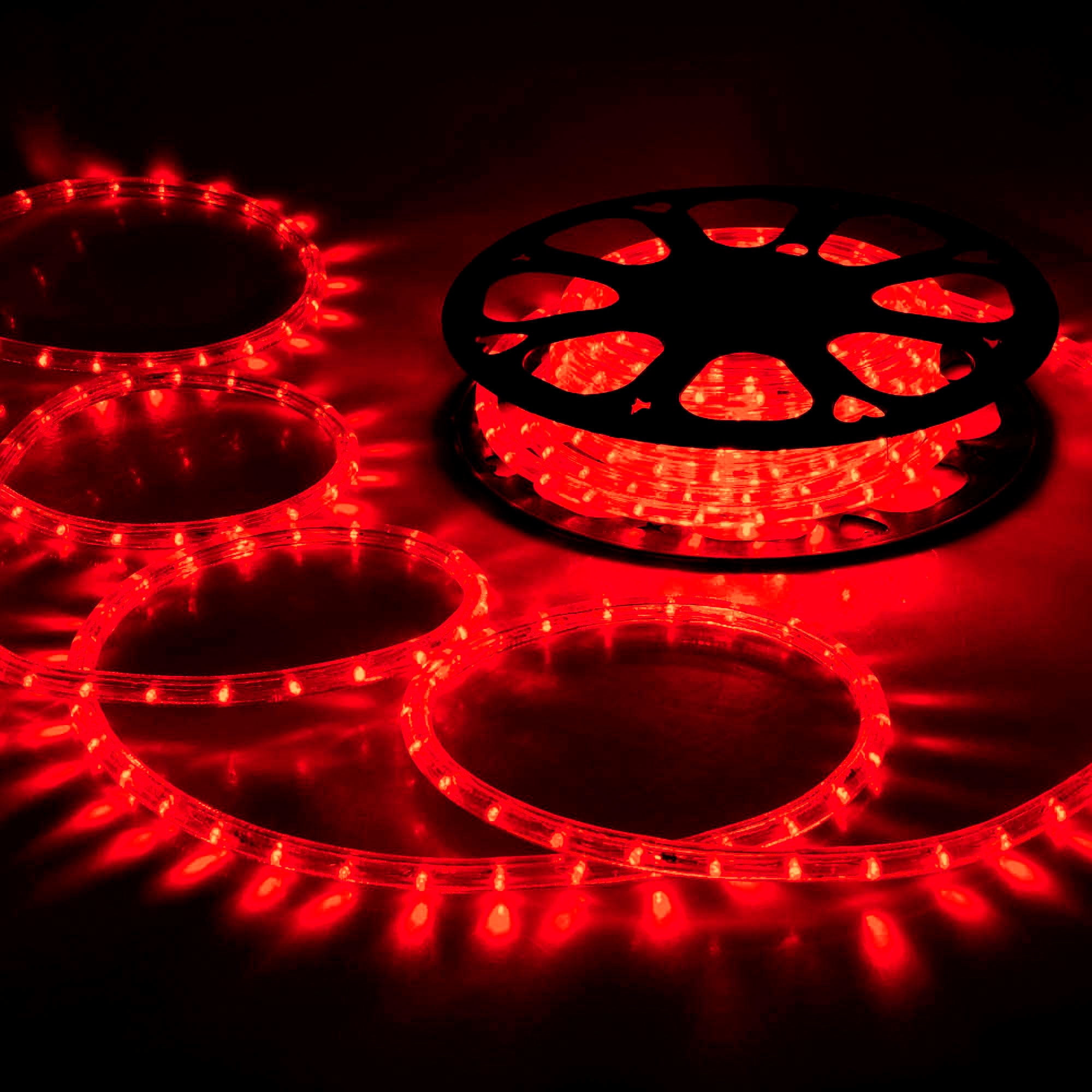 Red LED Rope Light - 150 ft - Illuminate Your Space - Walmart.com