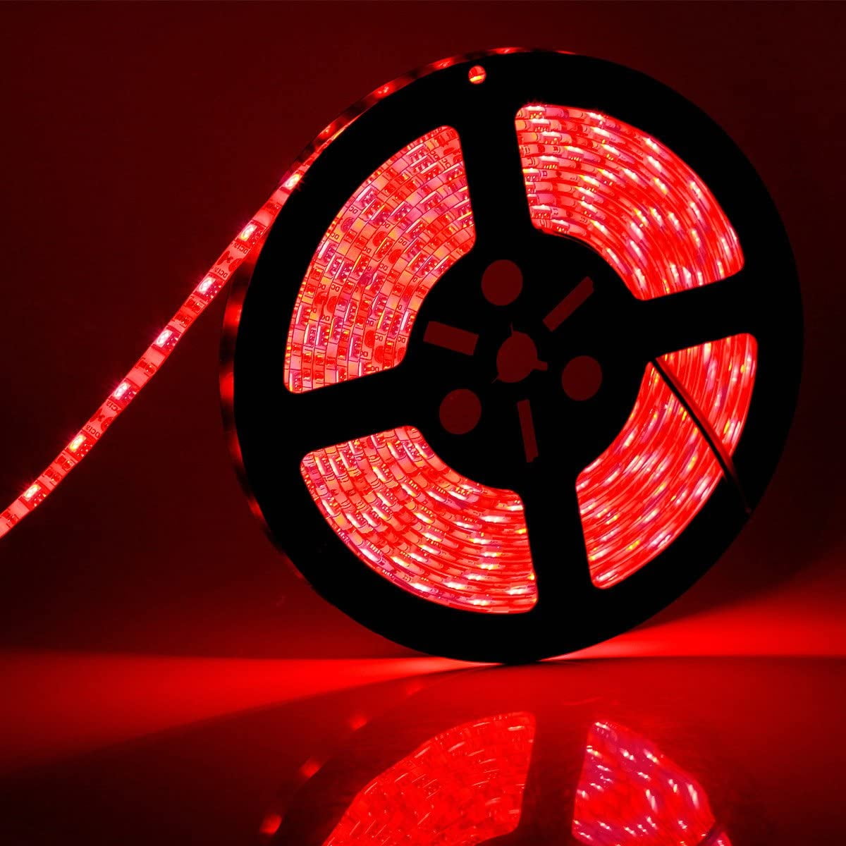 Red LED Strip Lights Waterproof, 16.4ft 300leds Rope Lighting, Flexible ...