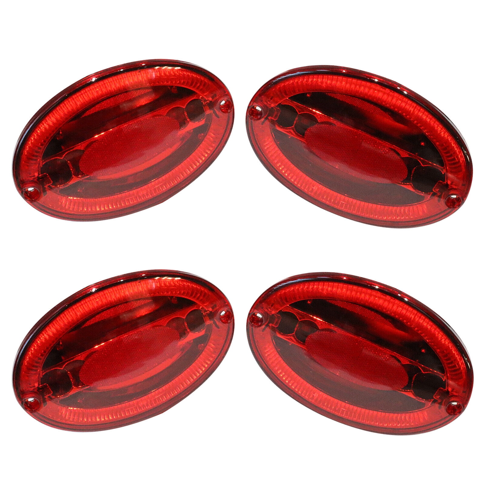 Red LED Tail Lights Stop Lamp W/O Hyperflash Harness For 97-04 Chevy ...