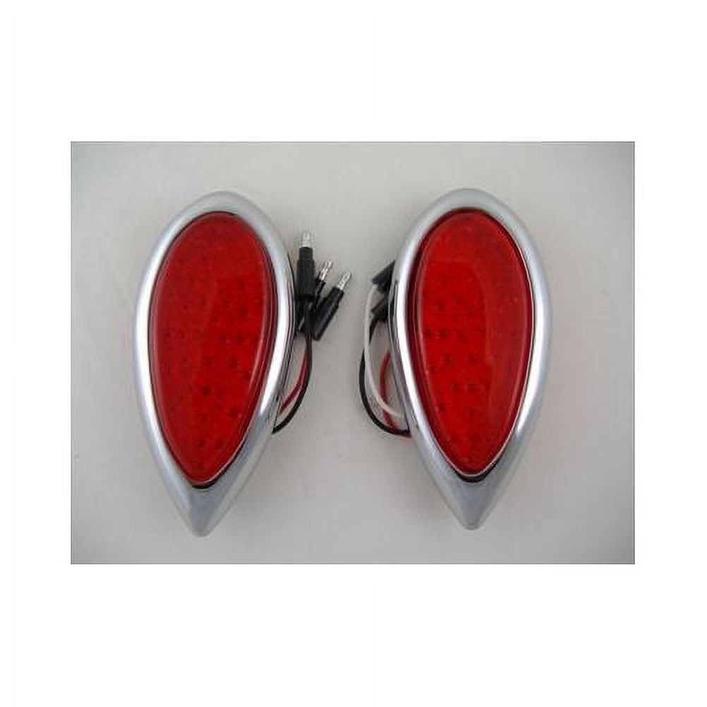 Red LED Tear Drop Trailer Car Truck Stop Turn Brake Tail Lights ...