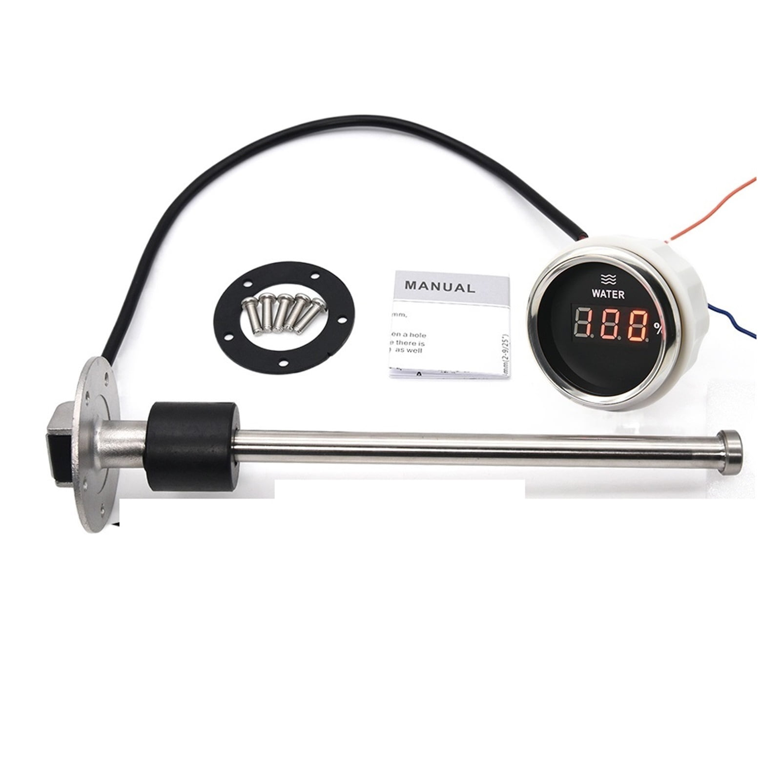 Red LED Water Level Gauge With Water Level Sensor 240-33ohm 2" 52mm ...