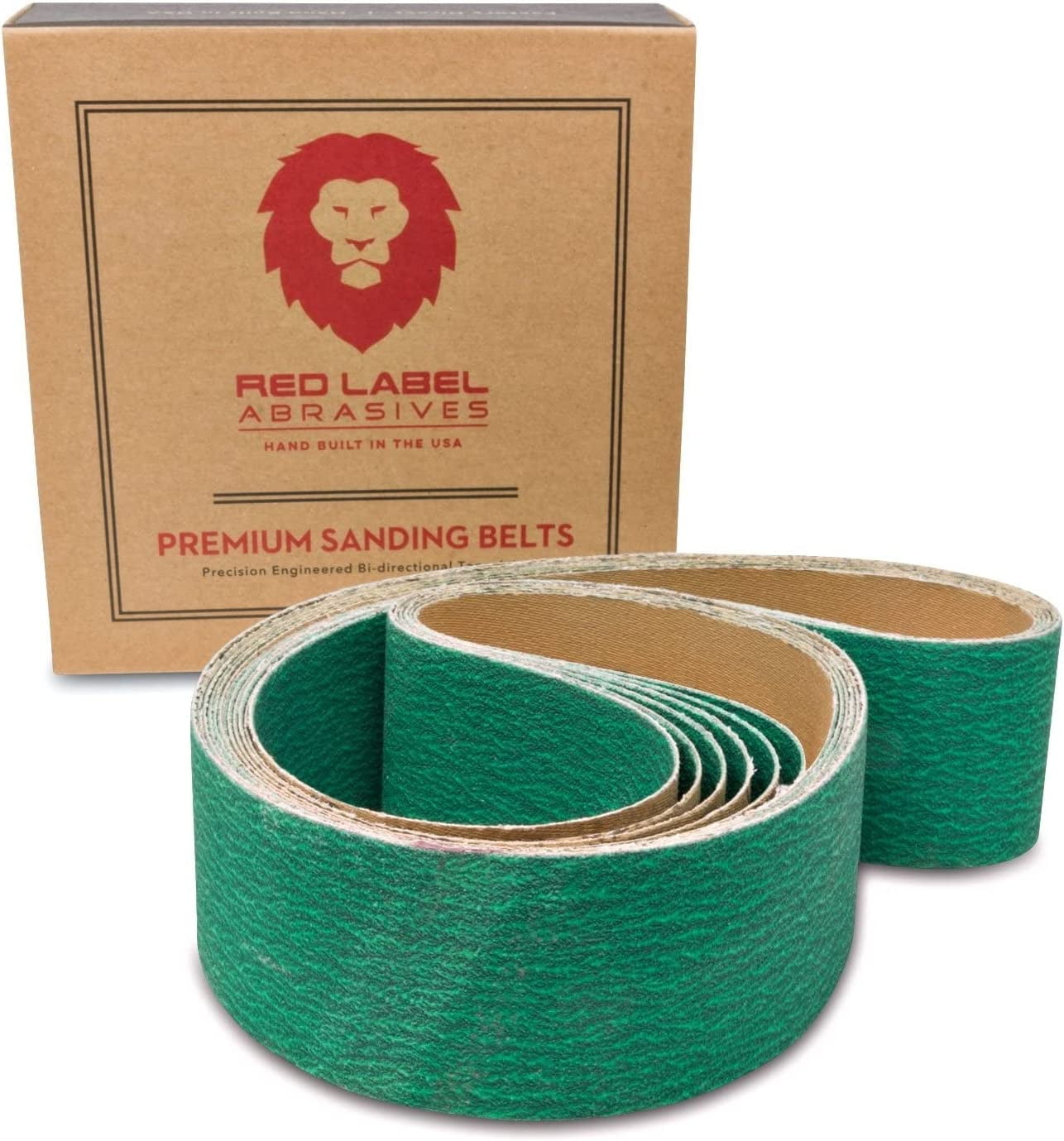 Red Label Abrasives 2 X 36 Inch 50 Grit Metal Grinding Zirconia Sanding ...