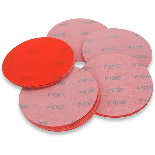 Red Label Abrasives 5 Inch 1000 Grit Hook and Loop Wet/Dry Auto Body ...
