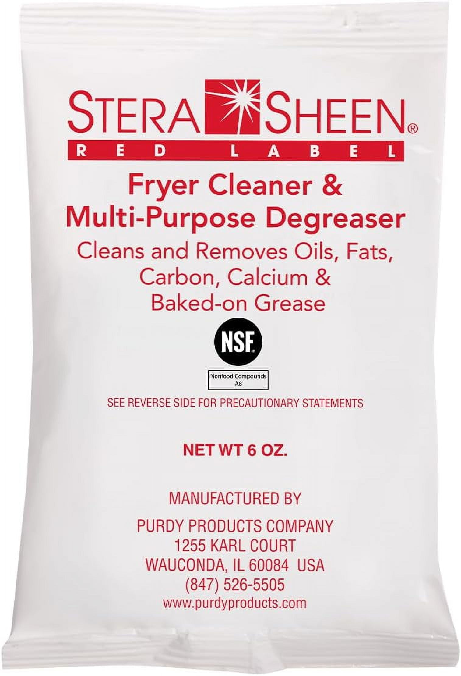 Red Label Fryer Cleaner And Degreaser - Cleaning Powder For Commercial ...
