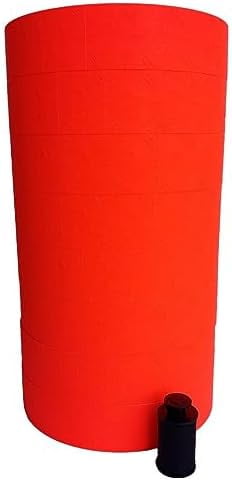 Red Labels for Monarch 1136, One Sleeve, 8 Rolls, 14,000 Two Line ...