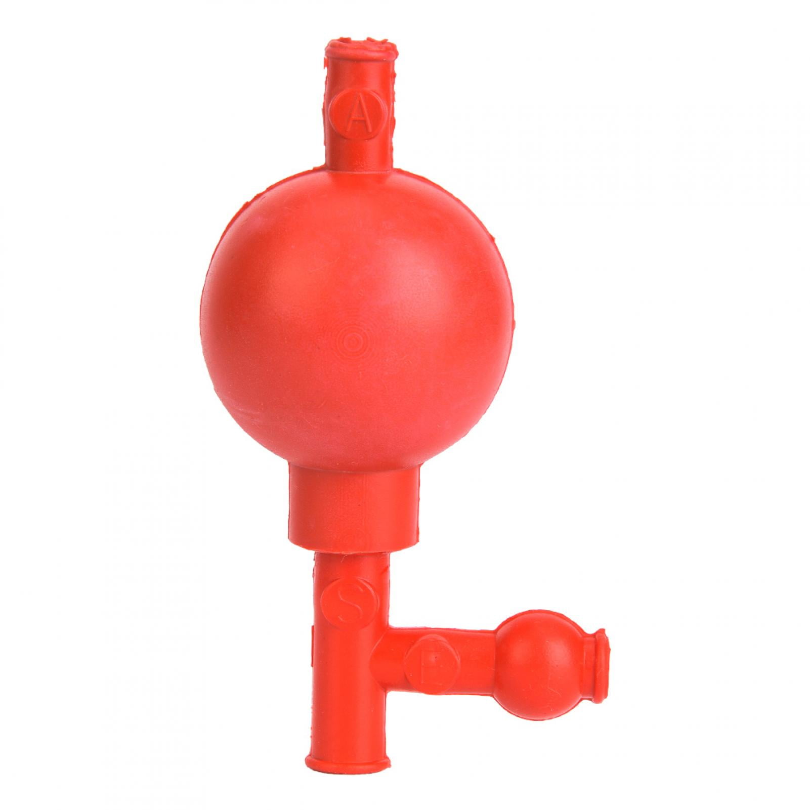 Red Laboratory Suction Bulb Pipette with Three Openings - Safe and ...