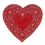 Red Lace Heart 4"Paper Doilies Royal Lace, 24 per pack - Walmart.com