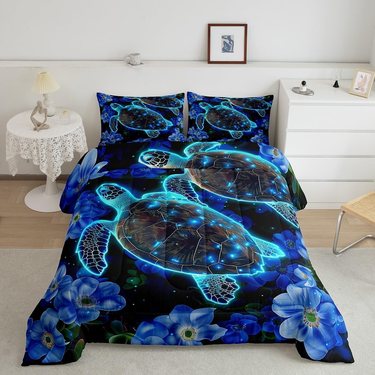 Red Ladybug Comforter Set Twin Size Cartoon Ladybugs Bedding Set for ...