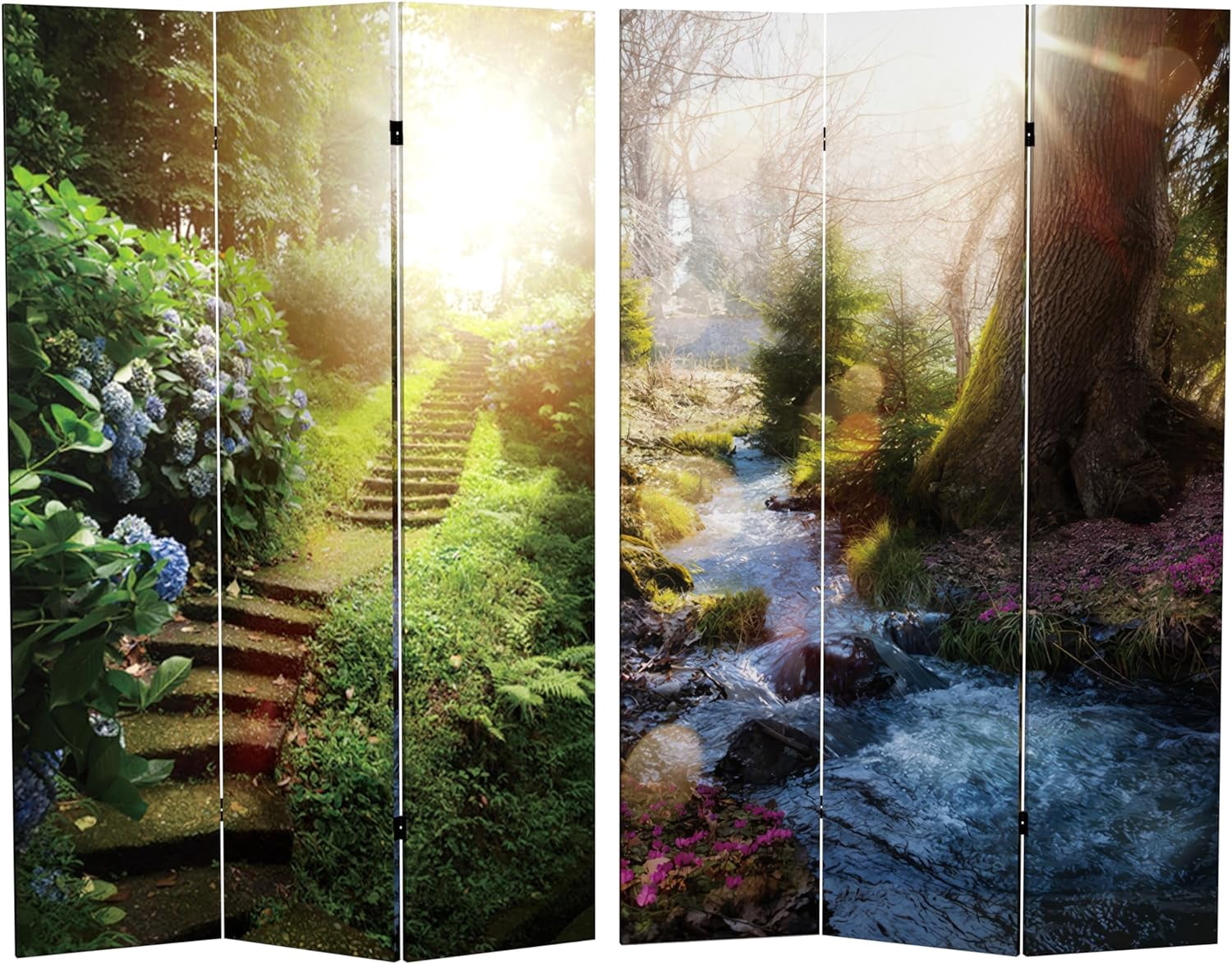 Red Lantern 6 ft. Tall Double Sided Stairway to Heaven Canvas Room ...