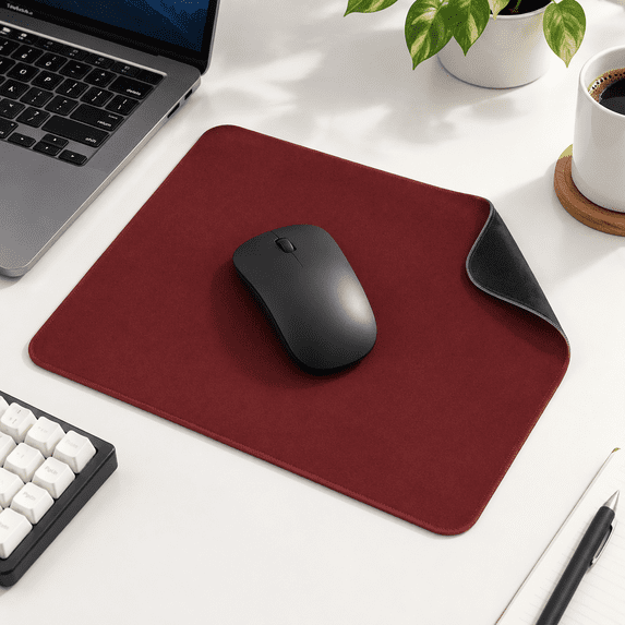 Red Large Gaming Mouse Pad with Non-slip Rubber Base and High-density ...