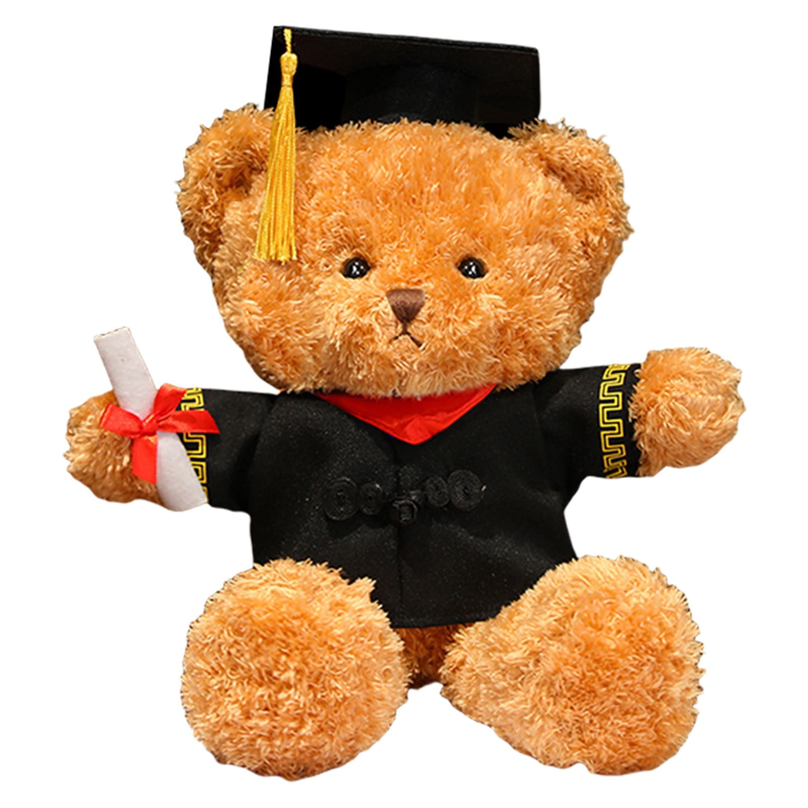 Red Large Graduation Doctor Bear Plush Toy With Cap Gown And Scroll ...