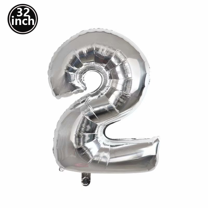 Multi Color Large Numbers 6 Balloon 32Inch 1 2 3 4 5 6 7 8 9 Birthday ...