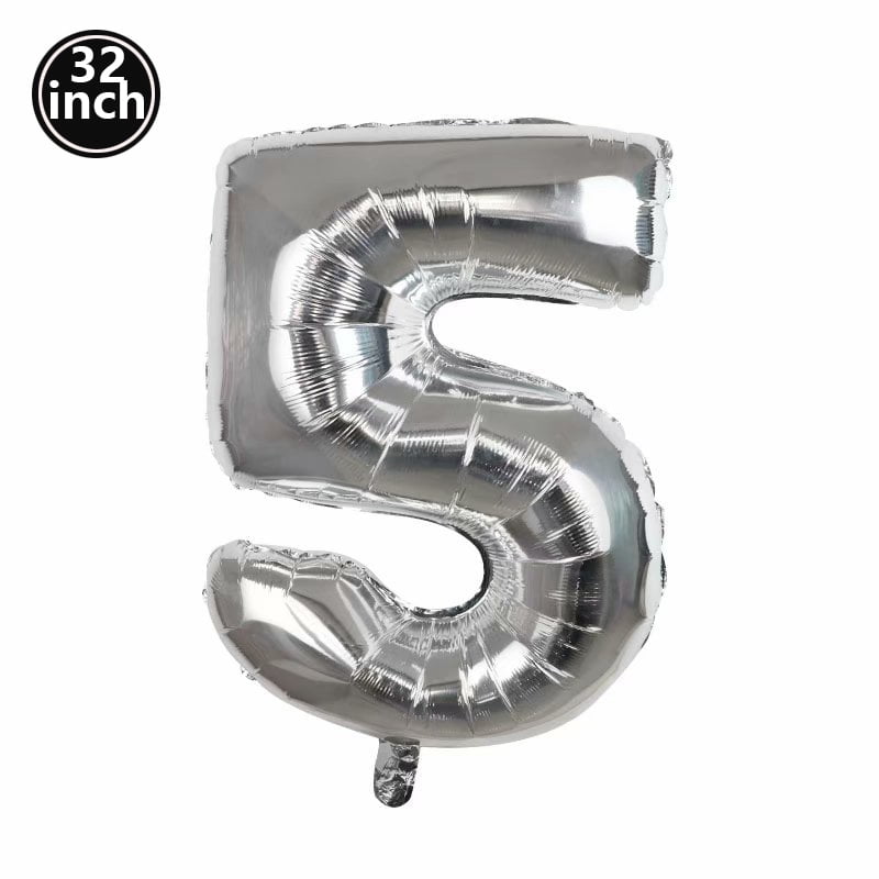 Red Large Numbers Balloon 32 Inch 1 2 3 4 5 6 7 8 9 Racer Birthday Ball ...