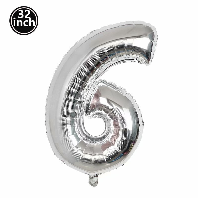 Red Large Numbers Balloon 32 Inch 1 2 3 4 5 6 7 8 9 Racer Birthday Ball ...