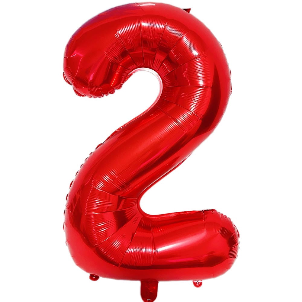 Red Large Numbers Balloon 32 Inch 1 2 3 4 5 6 7 8 9 Racer Birthday Ball ...