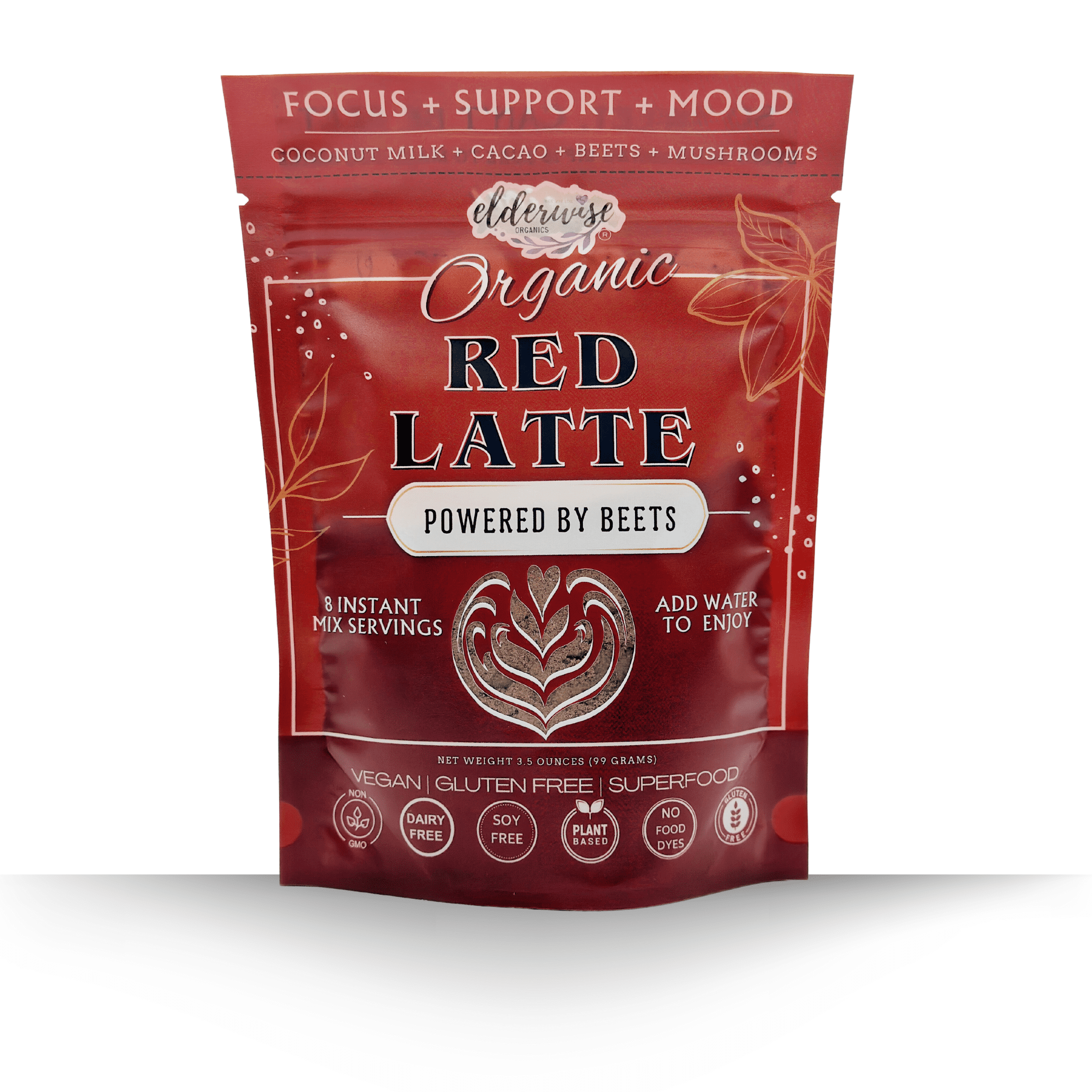Red Latte | Powered with Beets | Freeze Dried Instant Beverage | No ...