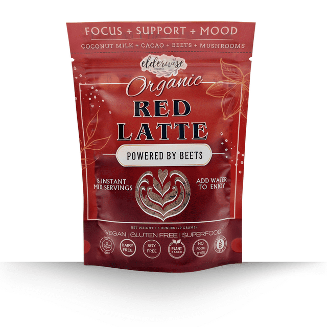 Red Latte | Powered with Beets | Freeze Dried Instant Beverage | No ...