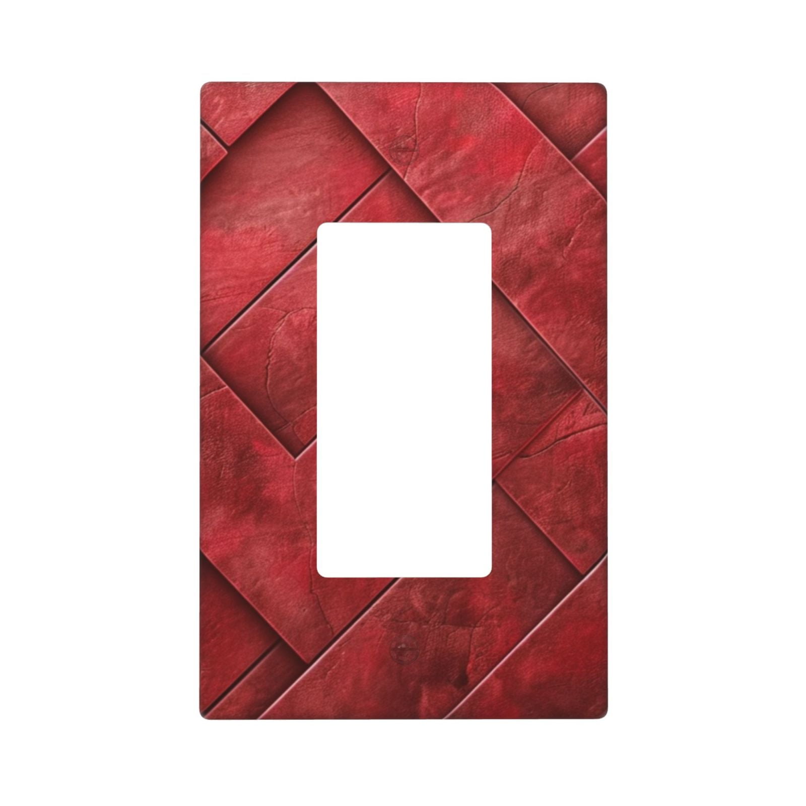 Red Leather Pattern Mix Light Switch Cover Decorative Switch Plates and ...