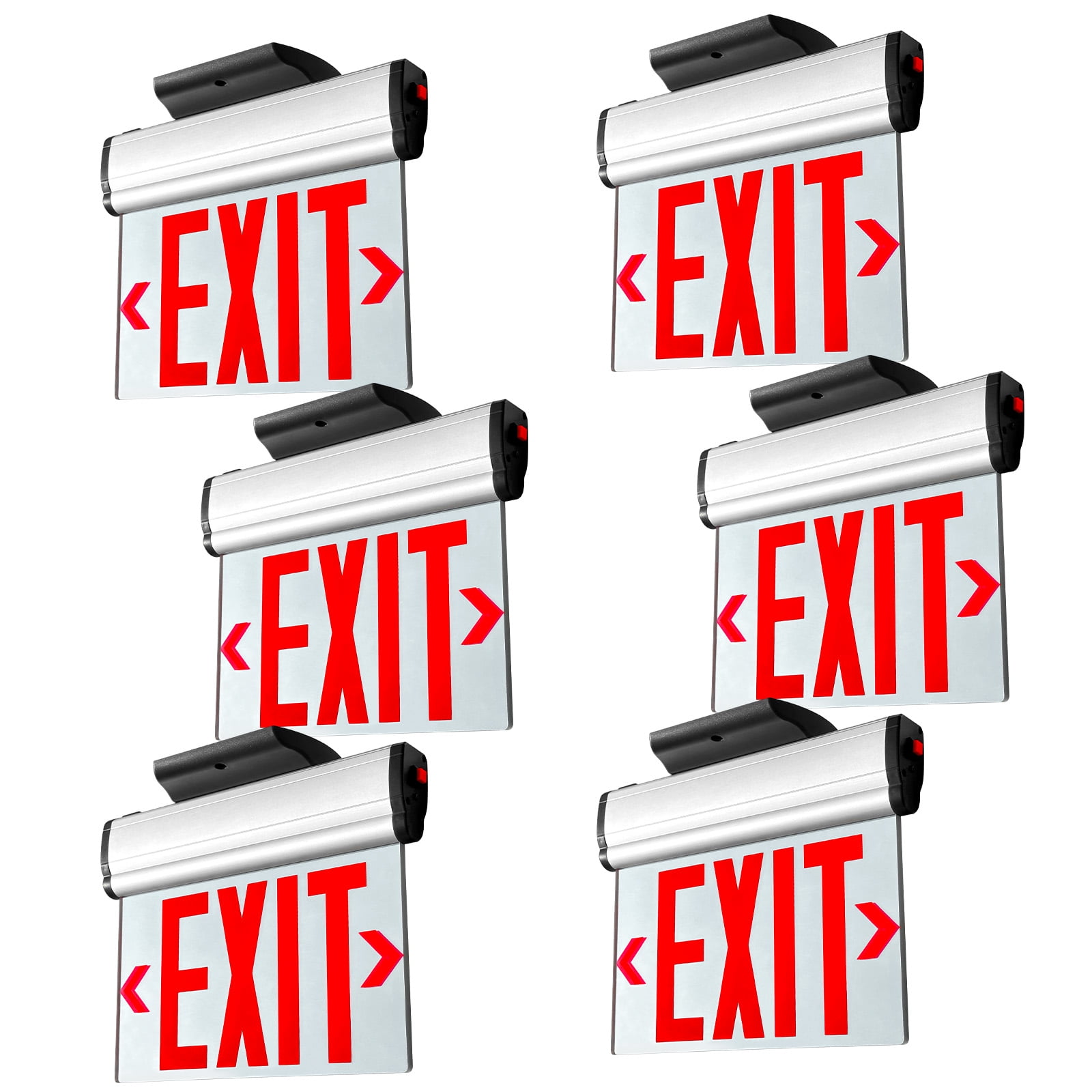 Exit Sign Led TANLUX Red Exit Signs For Business, LED Edge Lit Exit ...