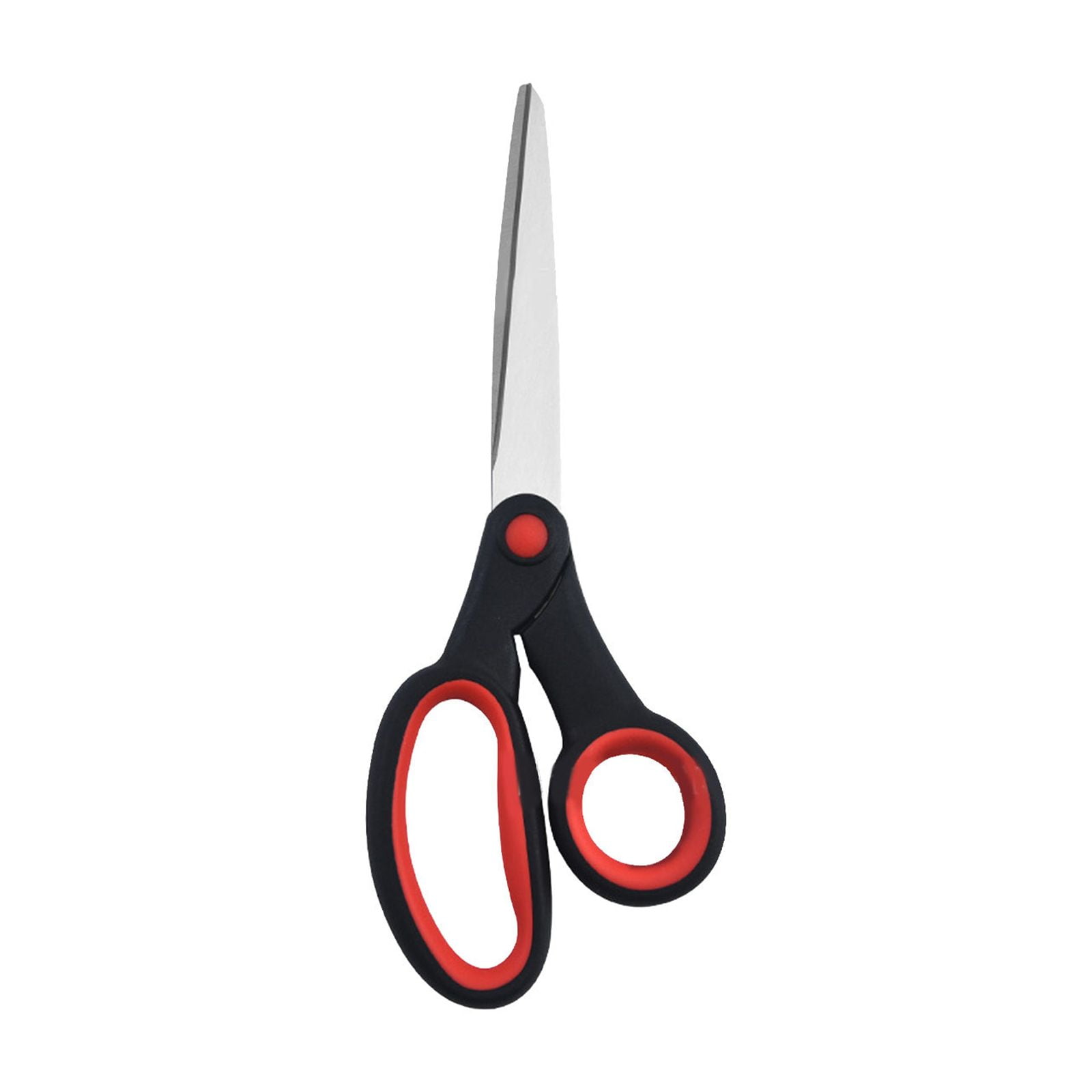 Red Left Handed Office Scissors With Ergonomic Handle For Paper And ...
