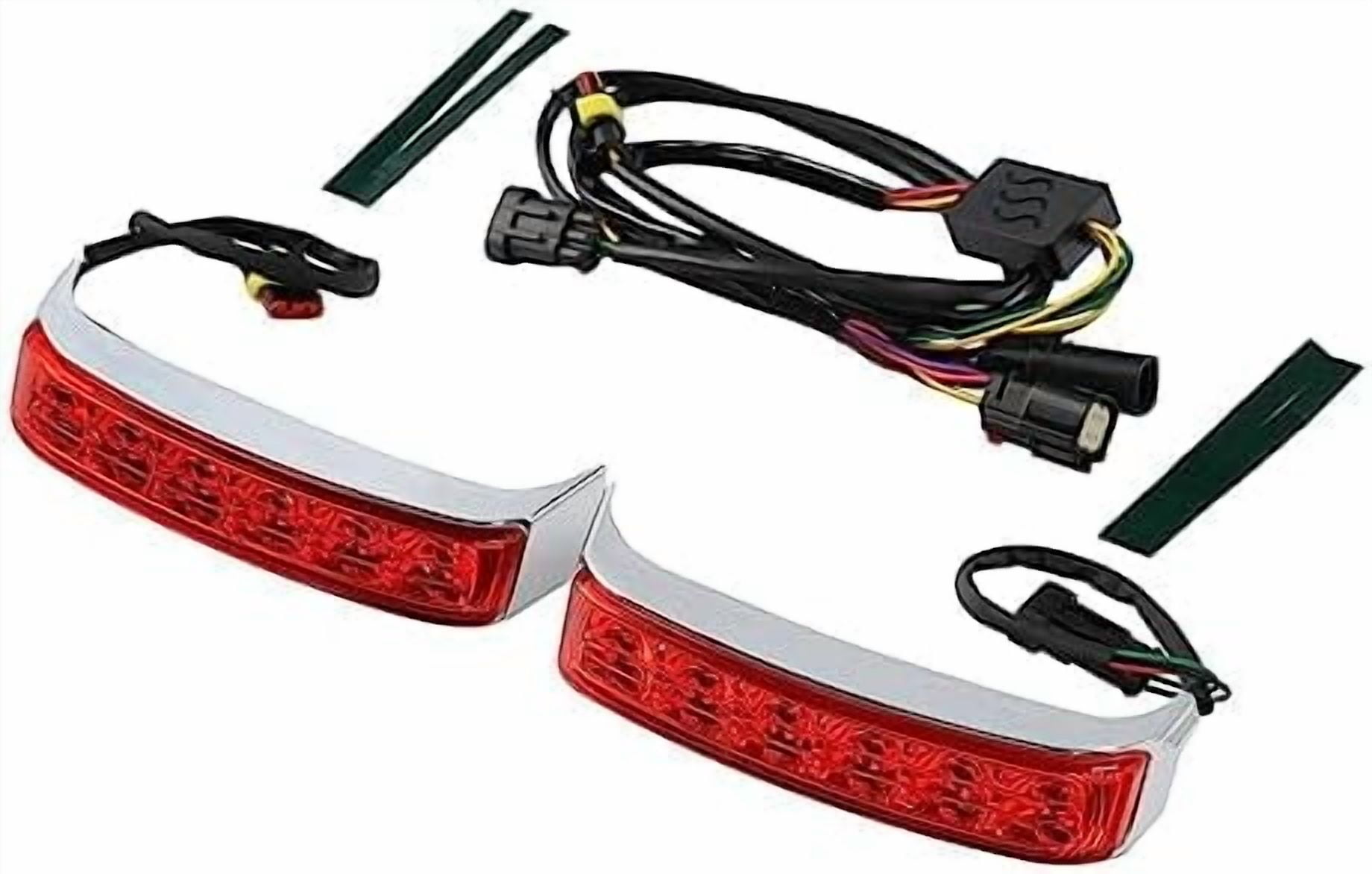 Red Lens LED Saddlebag Bags Run Brake Turn Light Fit for Harley Road ...