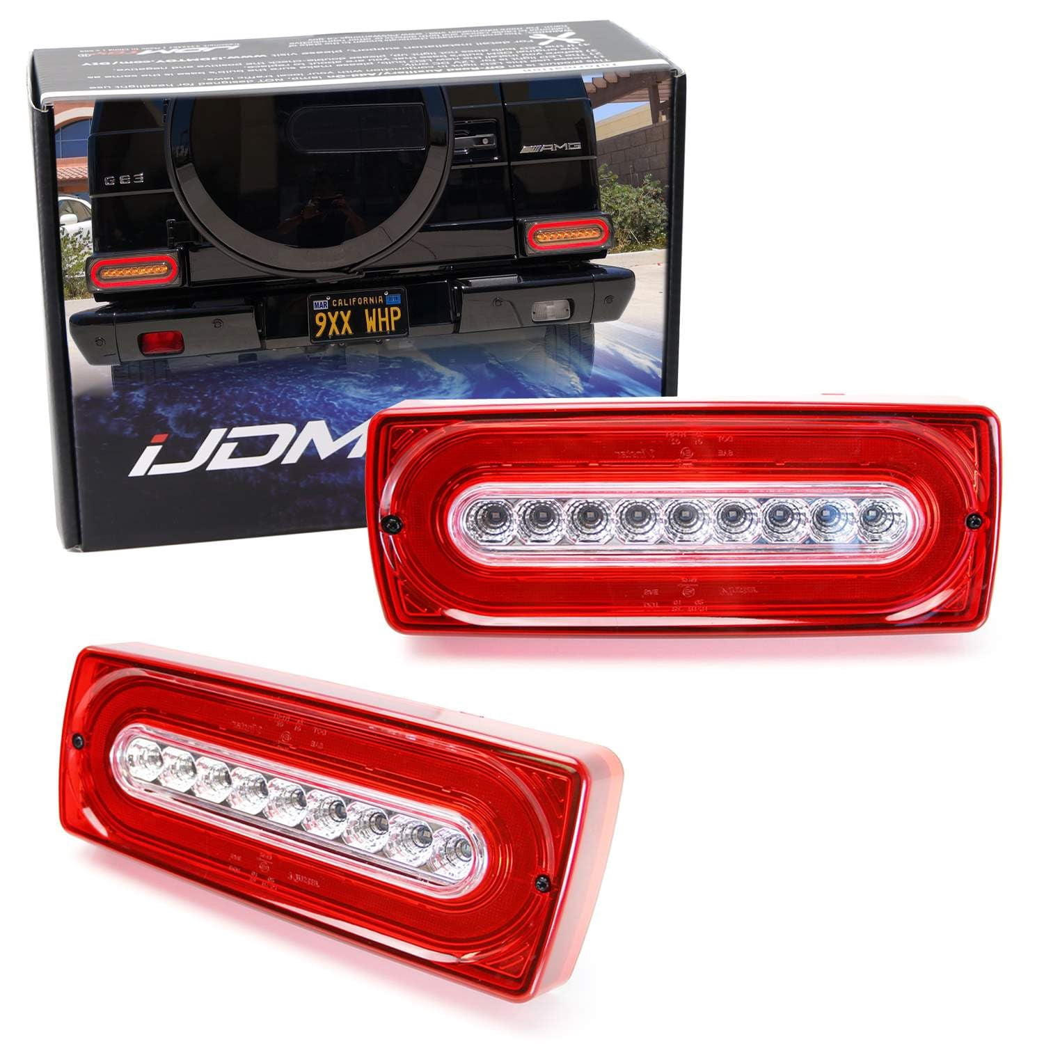 Red Lens Laser Style Full LED Turn Signal Light Tail Lamps For 1999-18 ...