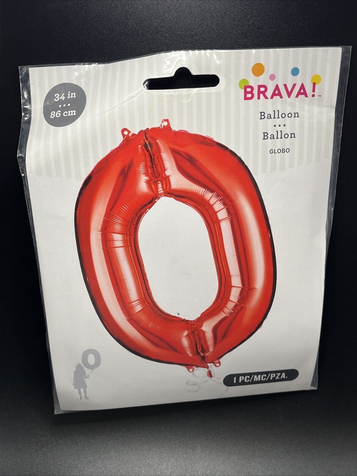 Red (Letter O) 34 Inch Foil Balloon Decorative Amscan Birthday Decor ...