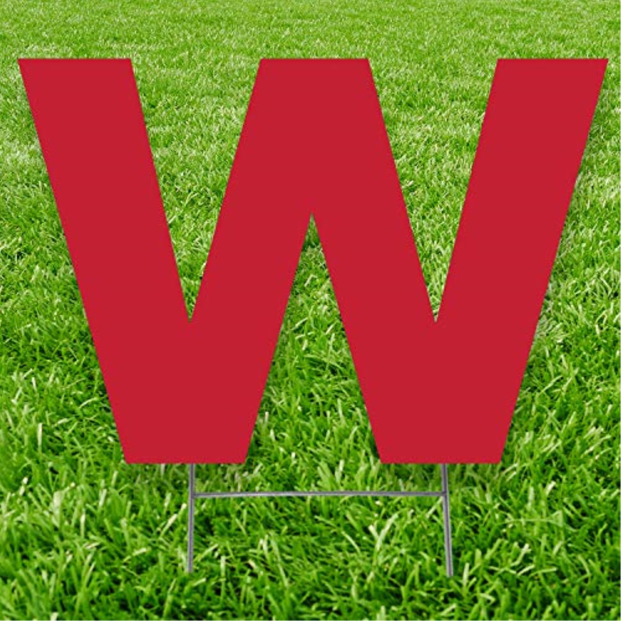 Red Letter W 20 inches tall - Walmart.com