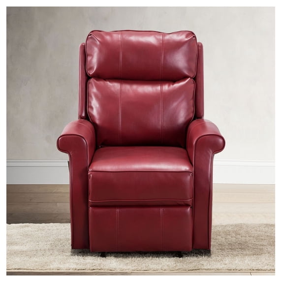 Red Lift Chair Electric Power Recliner - Traditional Style Assist Chair ...