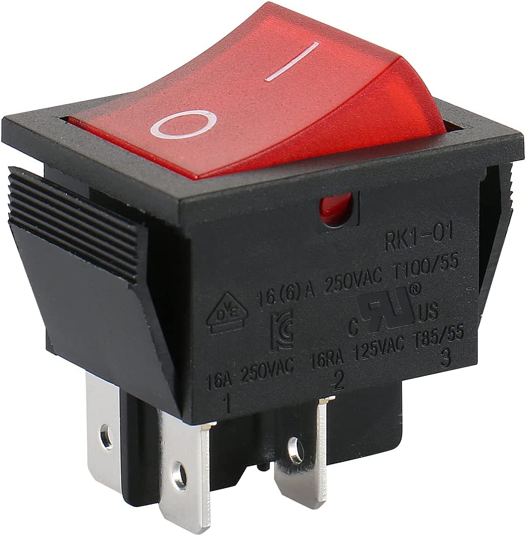 Red Light Boat Rocker Switch - 4 Pin - ON/Off - 1 Pack - Walmart.com