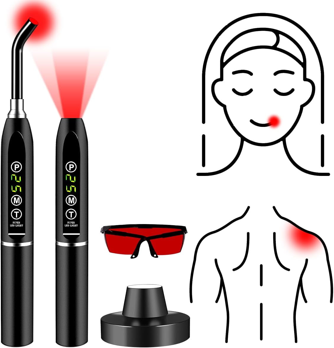 Red Light Cold Sore Red Light Wand，Canker Sore Treatment Herpes Lip ...