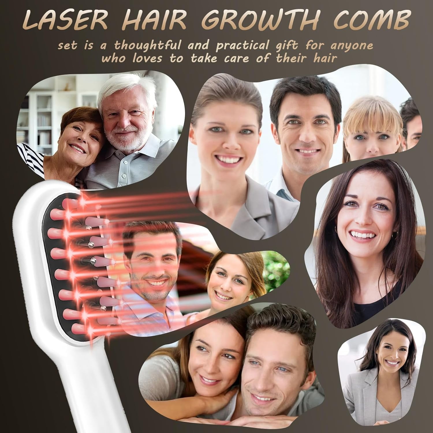 Red Light Comb For Hair Loss Prevention, Growth, and Scalp Care ...