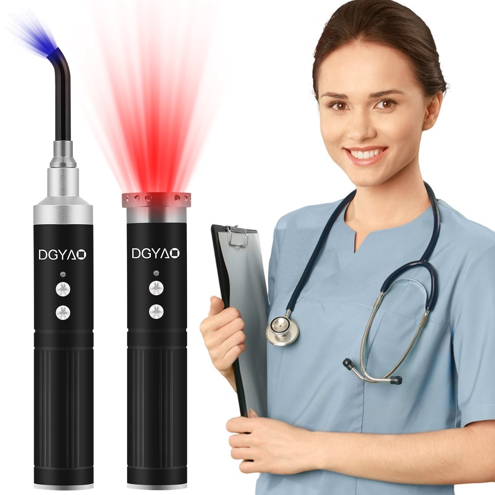 Red Light Device, Portable Light Wand with 4 Modes, 3 in 1 (Red, Near ...