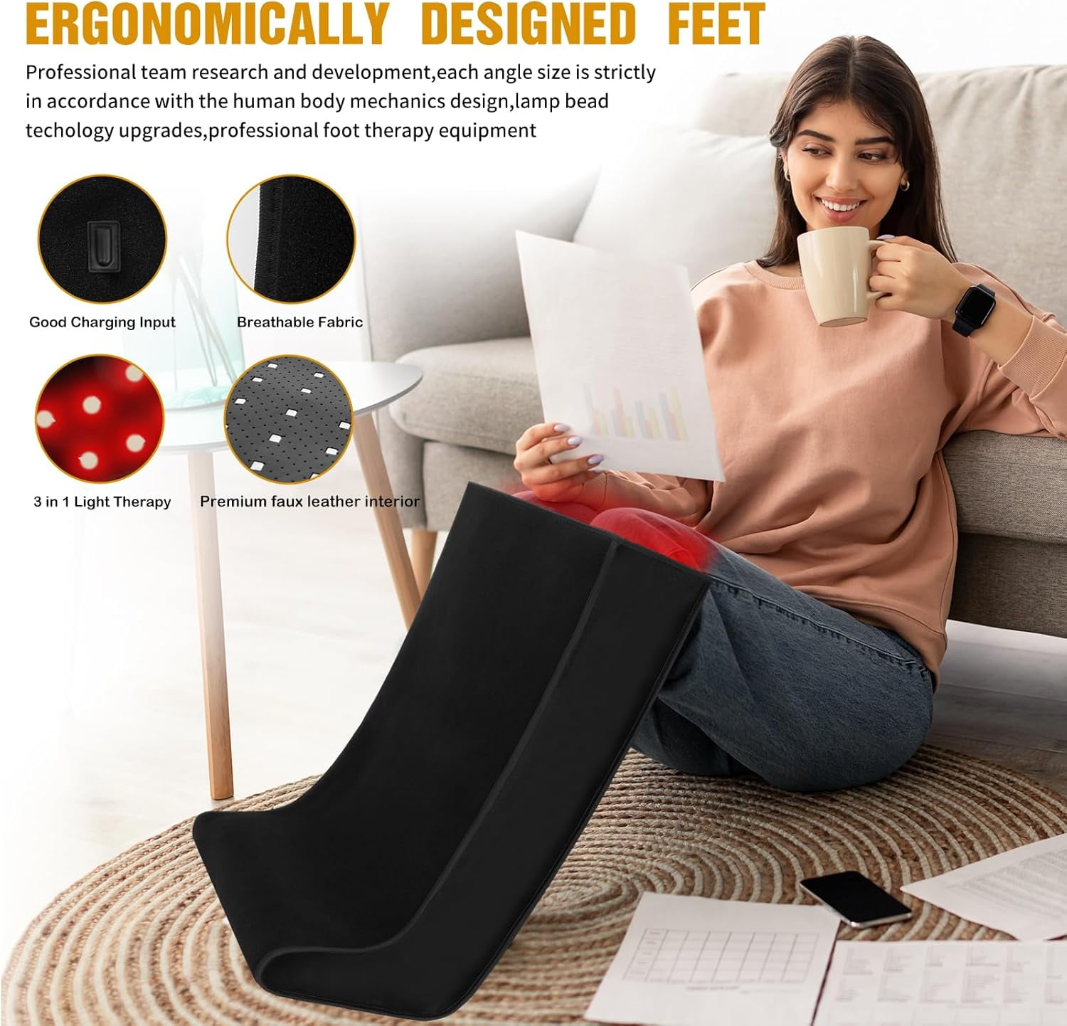 Red Light Device for Leg Arm Muscle and Joint Relax with LED Infrared ...