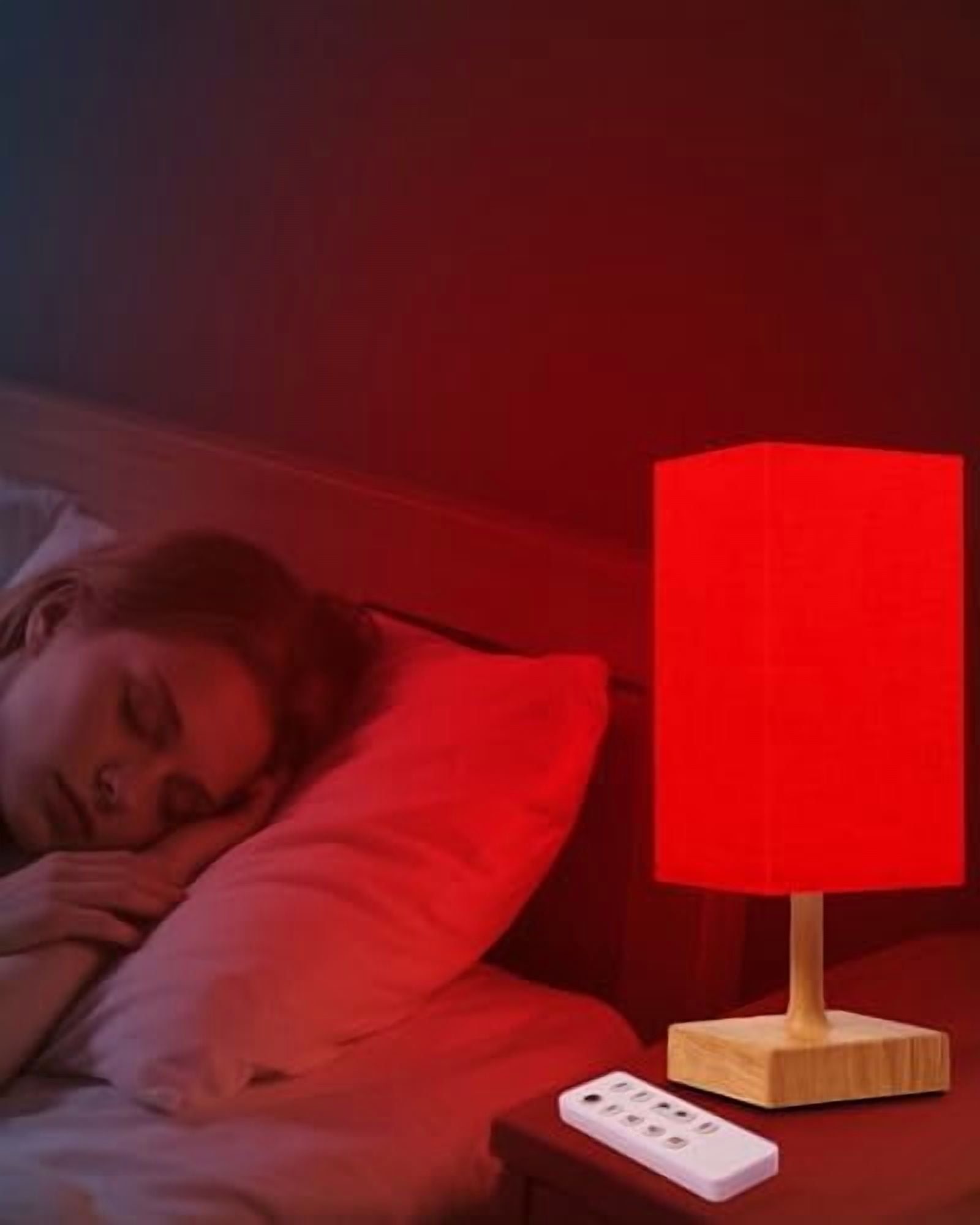 Red Light Night Light Lamp for Sleep, 670nm Red Nightlight Desk Lamp ...