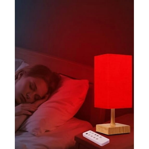Red Light Night Light Lamp for Sleep, 670nm Red Nightlight Desk Lamp ...