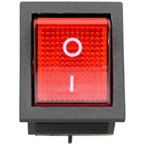 Red Light On Off AC Rocker 250V 16 AMP 125V 20A DPST 4 Lug terminals - Walmart.com