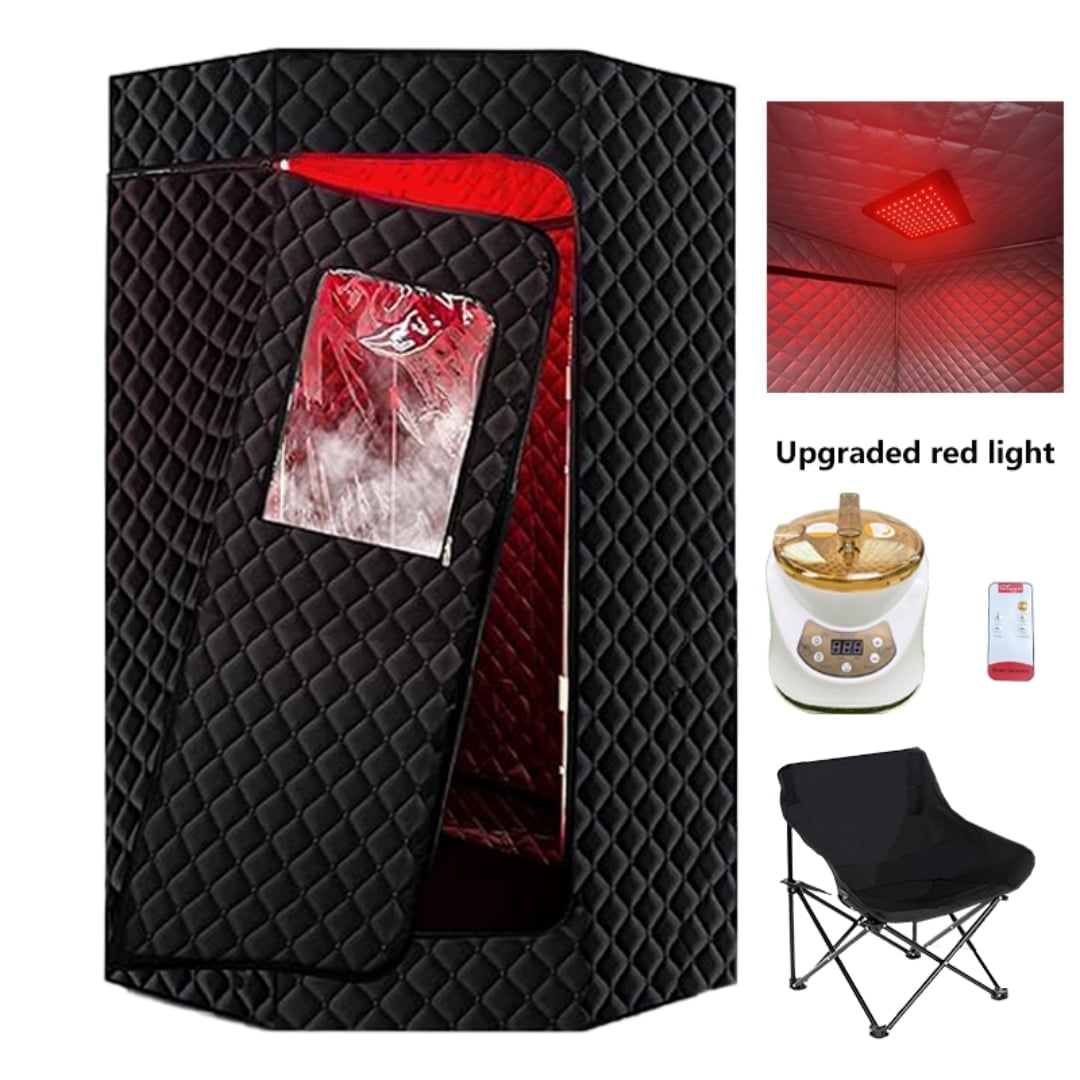 Portable Steam Sauna Tent, Red Light, Full Body, Electric, Foldable ...