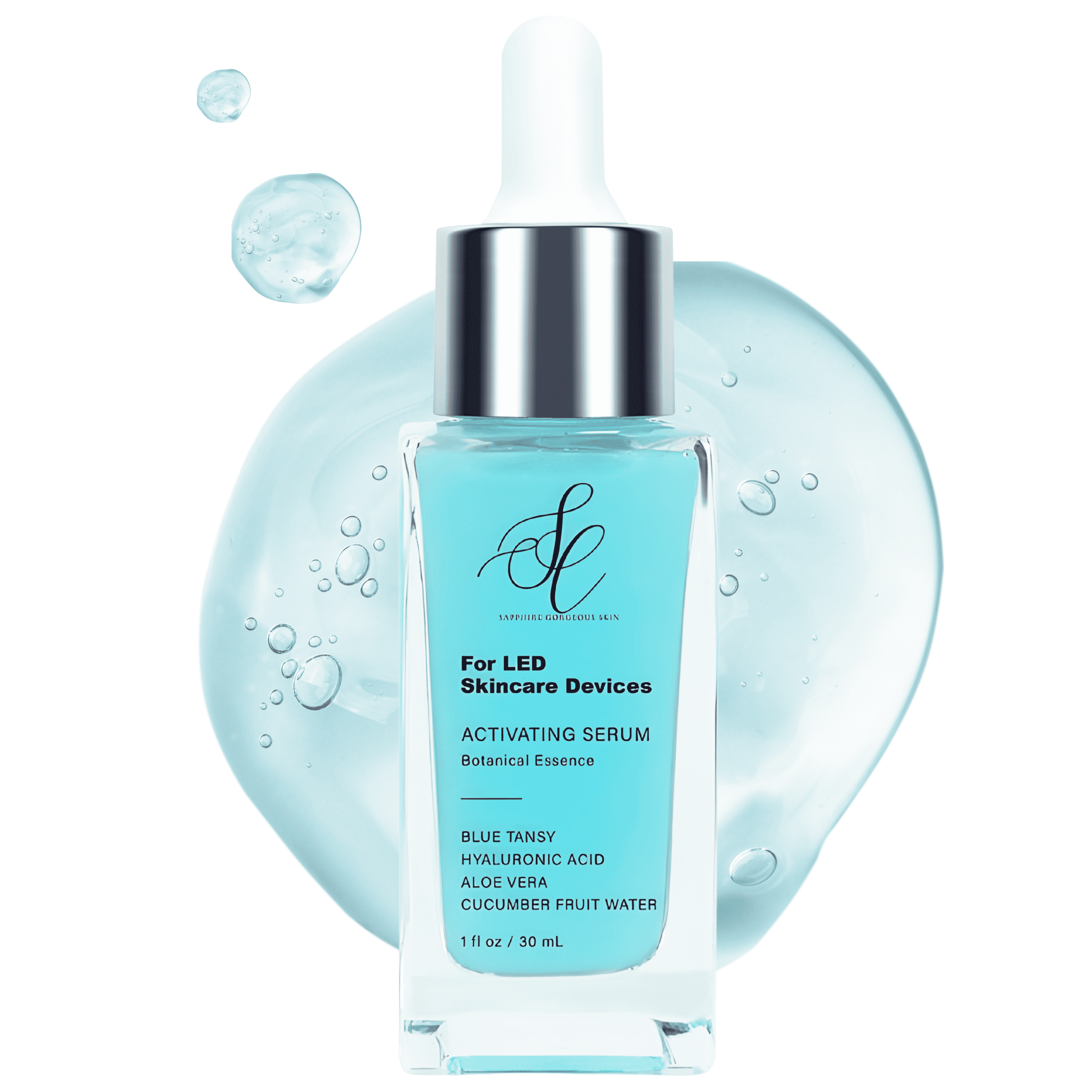 SC Sapphire Gorgeous Skin Botanical Face Serum, 2% Hyaluronic Acid ...