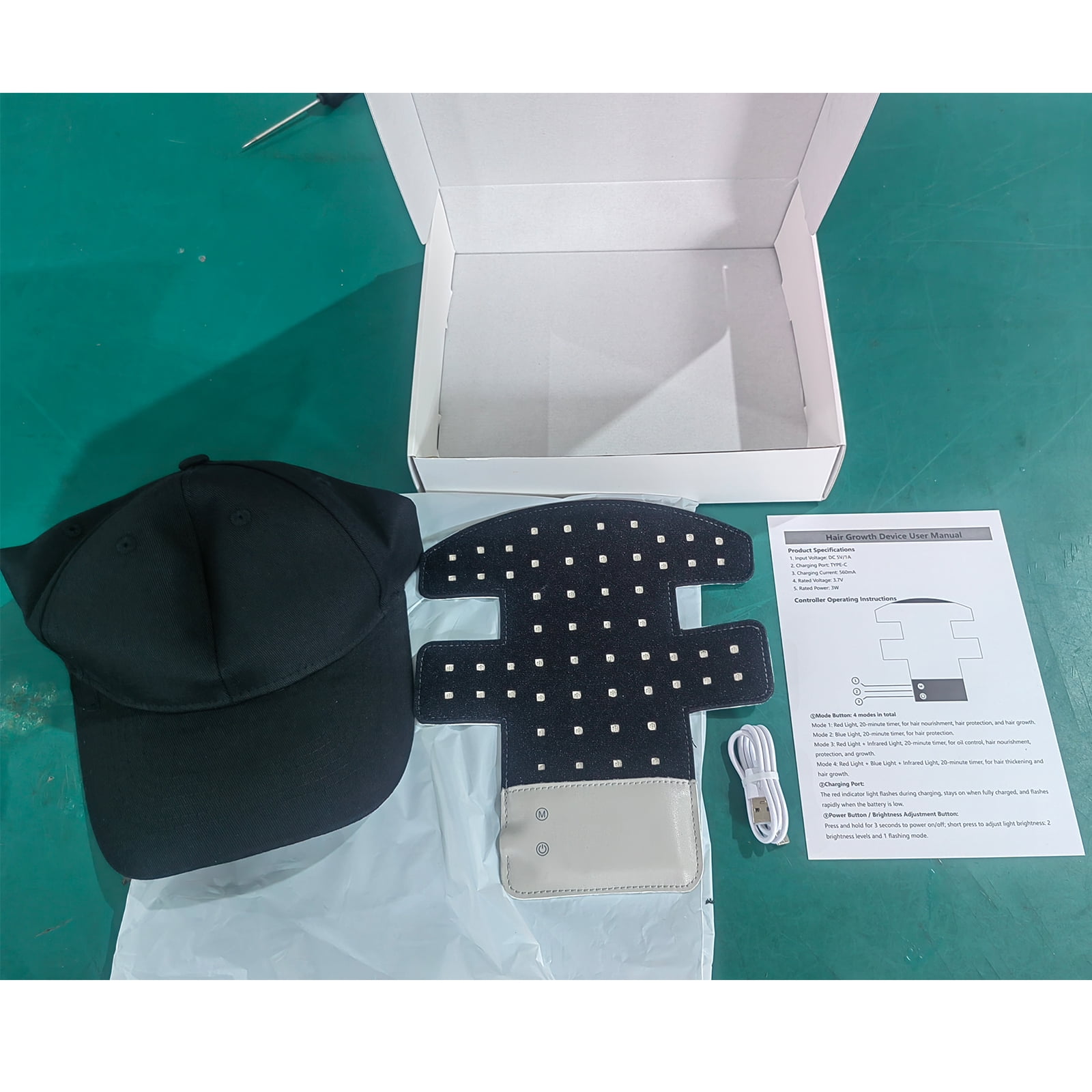 Red Light Therapy Cap Device 4 Modes Led Hair Growth Hat Near Infrared ...