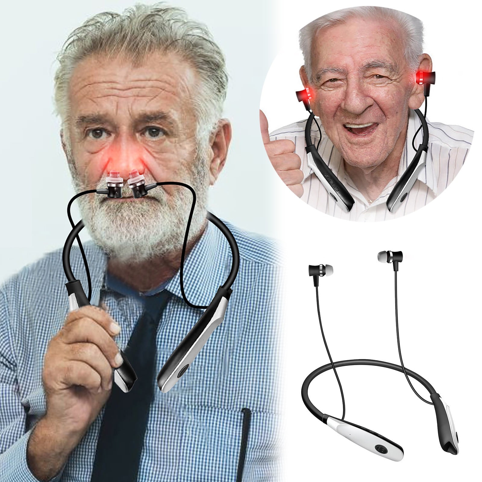 Red Light Therapy Device for Nose Ears 650nm Portable Red Light Ear ...