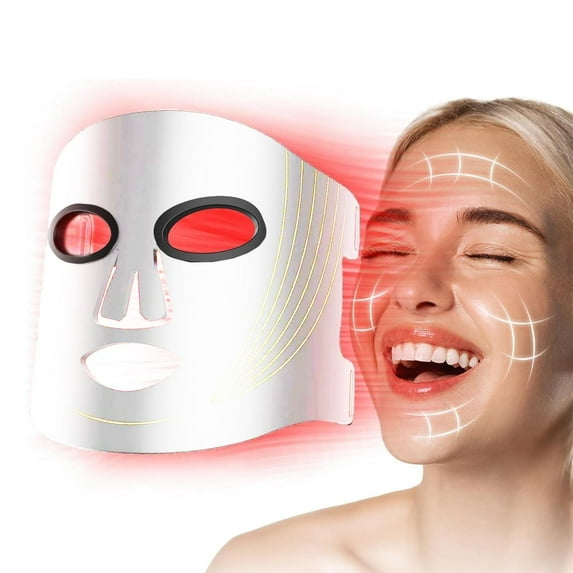 Red Light Therapy for Face 3 Modes Portable LED Light Therapy Mask with ...