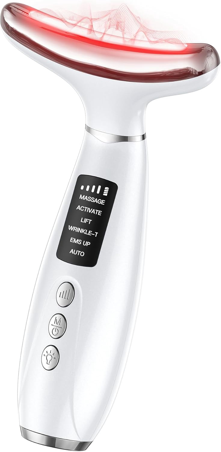 Red Light Therapy for Face & Neck, Face Massager Tool for Anti-Aging ...