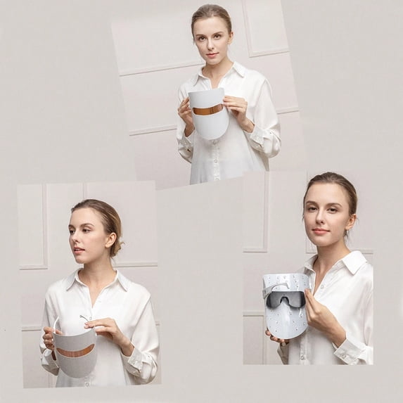 Red Light Therapy for Face,White Light Mask for Anti-Aging and Skin ...