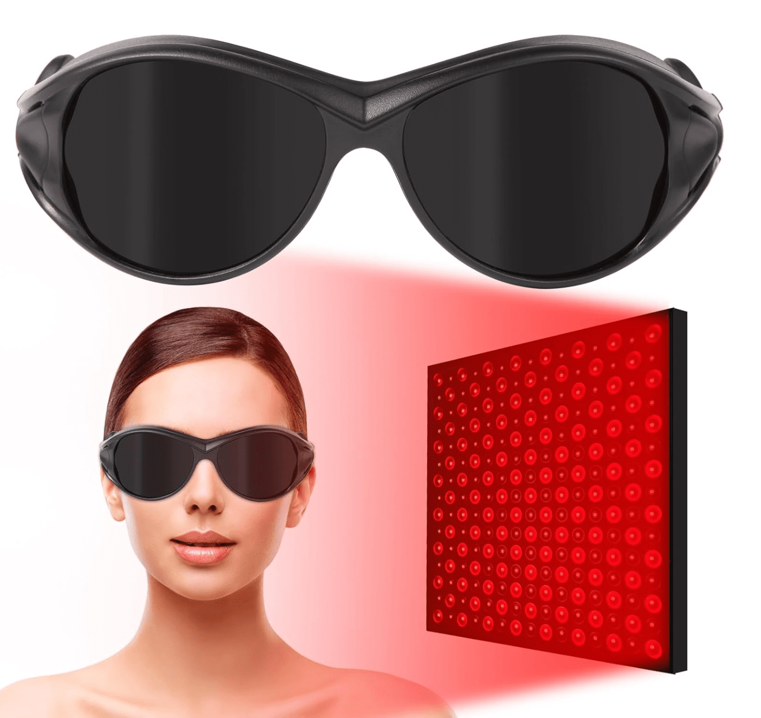 Red Light Therapy Glasses, Laser Safety Glasses IPL 200-2000nm, Eyes ...