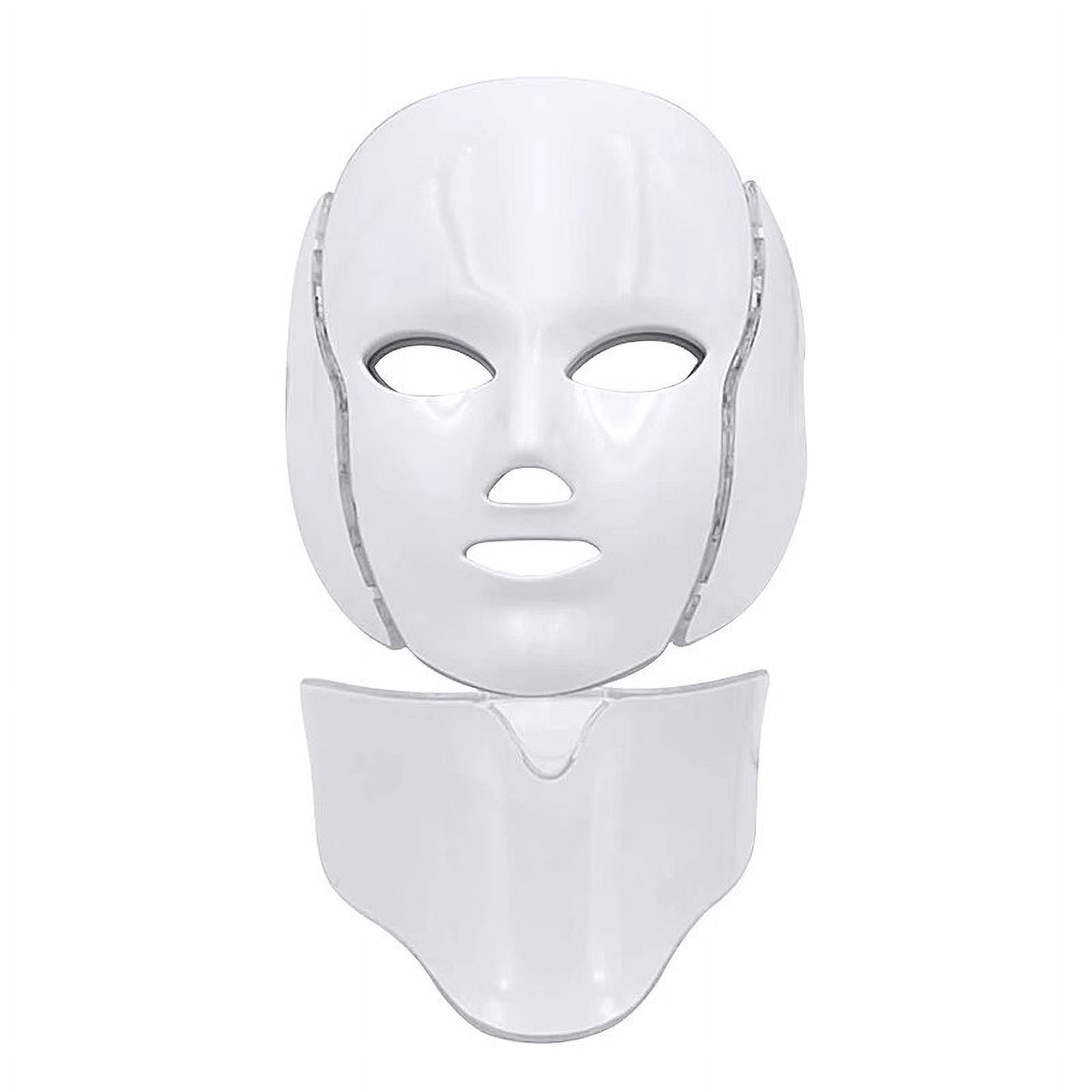 Red Light Therapy Mask for Face and Neck, 7 Colors Led Face Mask Light ...